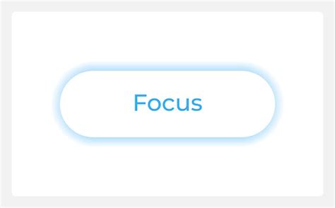 Focused Button State Ui Element Template Stock Illustration Download Image Now Accessibility