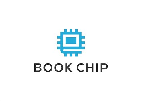 Premium Vector Book With Chip Logo Design Vector Illustration