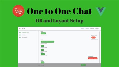 Laravel Vue One To One Realtime Chat Layout And Db Setup Youtube