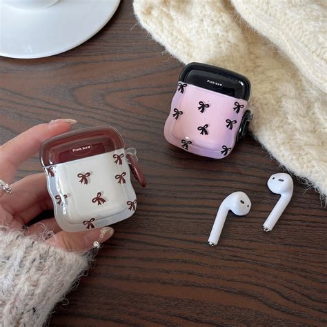 러블리 리본 투명 에어팟케이스 우정템 에이블리