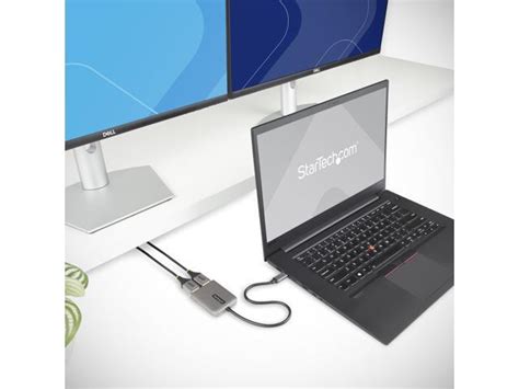 StarTech Com 2 Port USB C MST Hub Dual DisplayPort Up To 4K 60Hz W DP 1 4 Alt Mode DSC