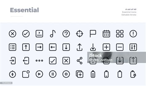필수 라인 아이콘입니다 재료 디자인 픽셀 완벽 한 아이콘입니다 편집 가능한 스트로크 X 32 픽셀 완벽 한 아이콘입니다 0명에 대한 스톡 벡터 아트 및 기타 이미지 Istock