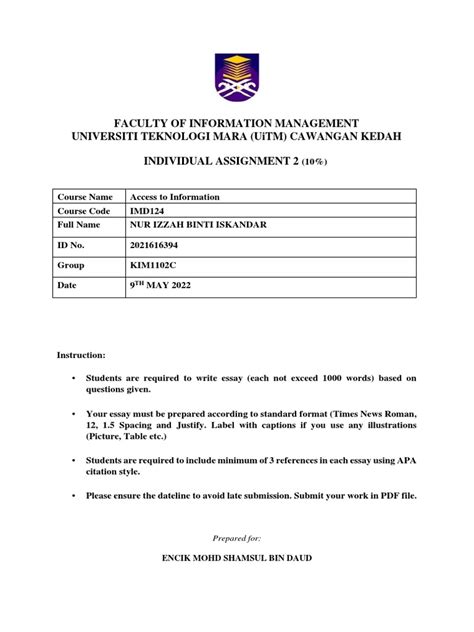 Assignment 1 Part 2 Download Free Pdf Bibliography Libraries