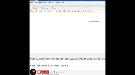 Drawing Colored Tangent Circles In Python Using Turtle Graphics Program