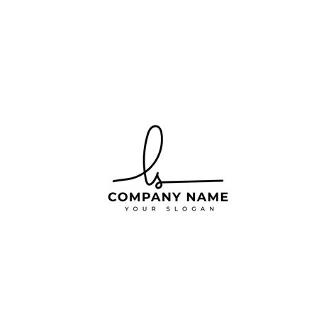 Ls Initial Signature Logo Vector Design 26424335 Vector Art At Vecteezy