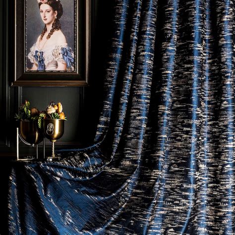 Royal Blue Curtains Etsy