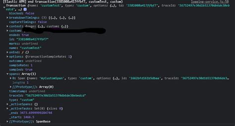 Spans In Custom Transactions Missing Names · Issue 1089 · Elasticapm Agent Rum Js · Github