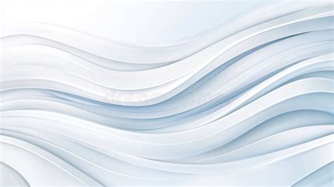 Abstract White Waves Create A Serene And Flowing Visual Effect Ai Stock Image Image Of