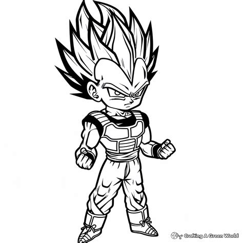 Vegeta Super Saiyan 4 Coloring Pages