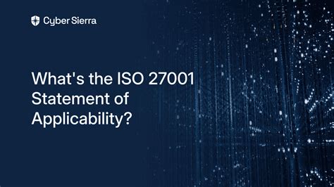 Whats The Iso 27001 Statement Of Applicability