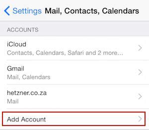 IPhone Email Setup Select Web