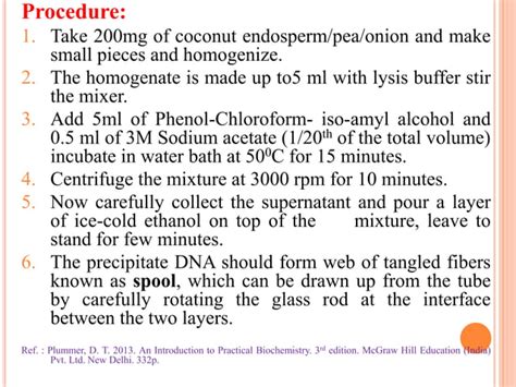 Isolation Of Plant Genomic Dna Ppt