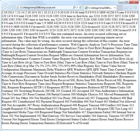 Iis How To Correctly Show WCAT Fiddler Results Server Fault