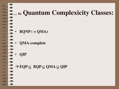 Ppt Quantum Complexity Classes Powerpoint Presentation Free Download