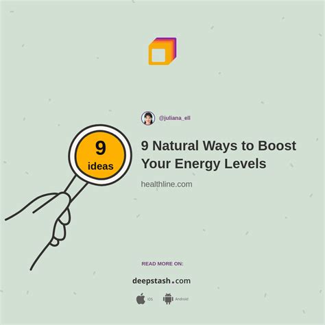 9 Natural Ways To Boost Your Energy Levels Deepstash
