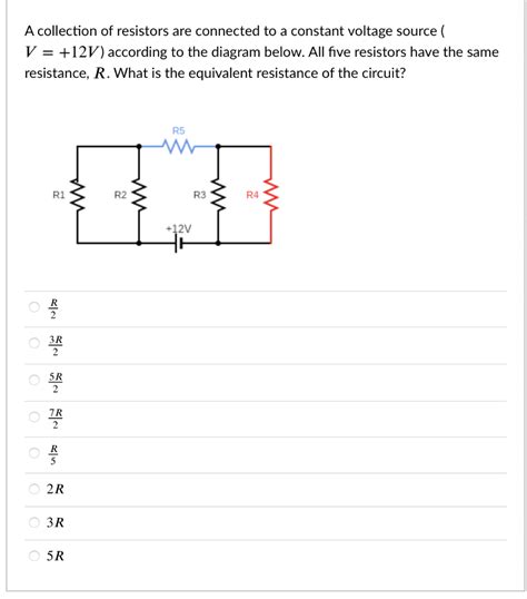 solved a collection of resistors are connected to a constant