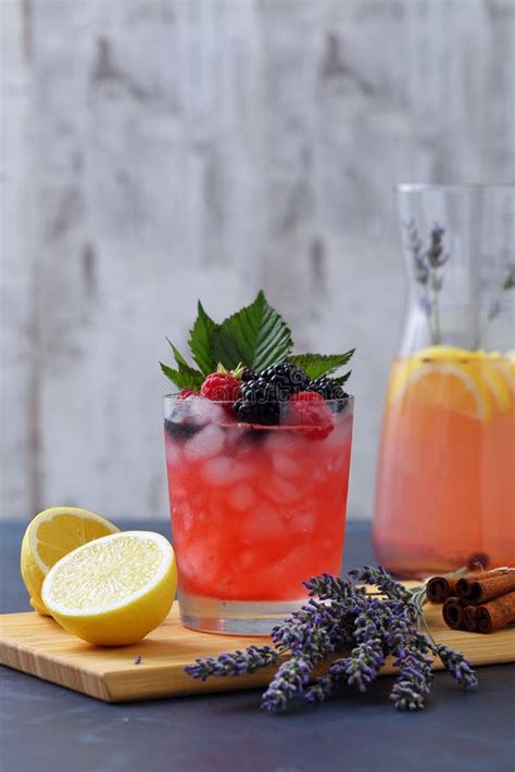 Chilled Soft Drinks With Ice And Berries Stock Image Image Of Freshness Assorted 154418819