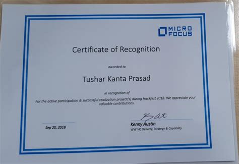 Tushar Prasad On Linkedin Microfocus