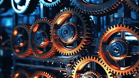Premium Photo A Close Up Of Gears Generative Ai Art