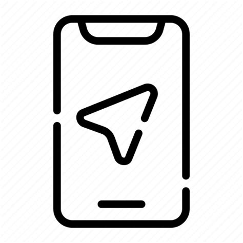 Navigation Arrow Cursor Gps Maps Location Ui Icon Download On Iconfinder