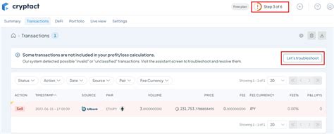 How To Fix Invalid Transactions Caused By Insufficient Position Cryptact Help Center