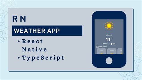 React Native TypeScript Weather App First Look YouTube