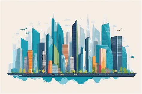 Exploring Urbanization World Population Day Vector Concept Premium Ai