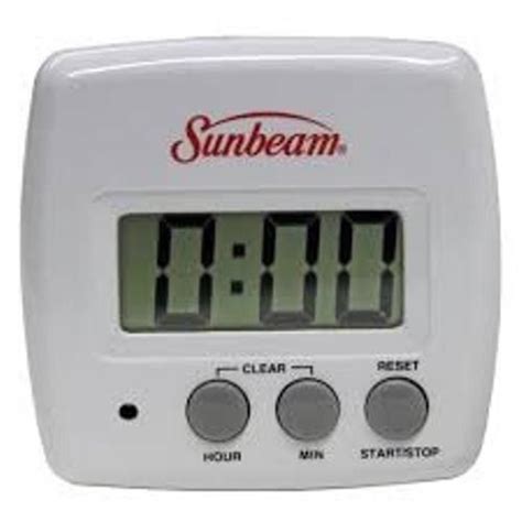 Sunbeam Digital Timer 61050 W Battery Large Display Magnetic Back And Stand Sunbeam Digital