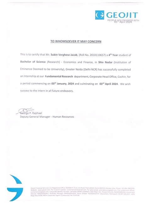 Subin Jacob On Linkedin Successfully Completed My 3 Month Internship