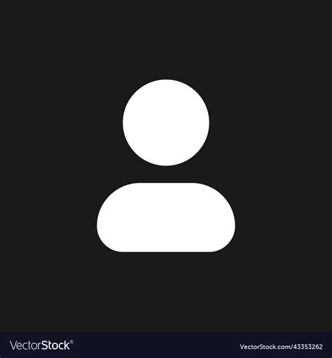 Contact Dark Mode Glyph Ui Icon Royalty Free Vector Image