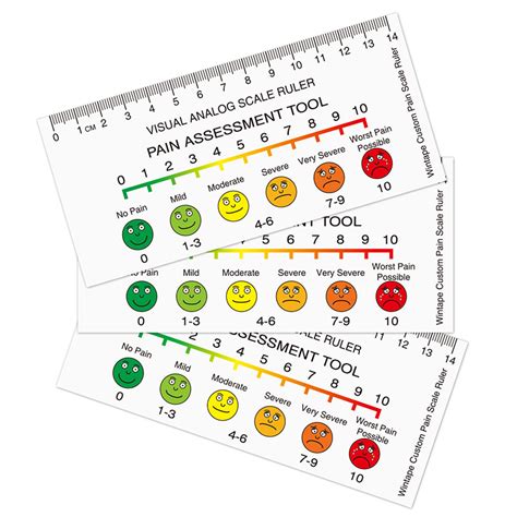 Wintape Customized Visual Analog Scale Ruler Pain Assessment Scale Tool