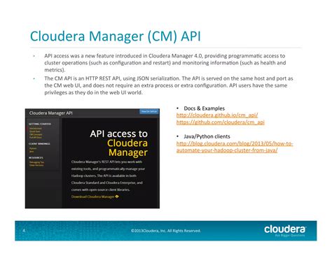 Extending And Automating Cloudera Manager Via Api Pdf