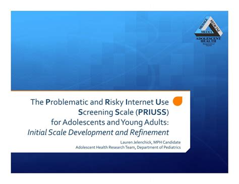 The Problematic And Risky Internet Use Screening Scale Priuss