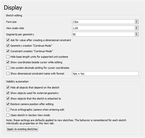File Preferences Sketcher Page Display Png Freecad Documentation