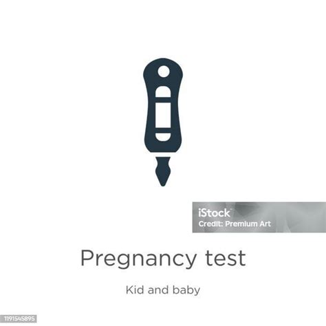 임신 테스트 아이콘 벡터입니다 흰색 배경에 고립 된 아이와 아기 컬렉션에서 트렌디 한 평면 임신 테스트 아이콘 벡터 일러스트는 웹 및 모바일 그래픽 디자인 로고 Eps10에