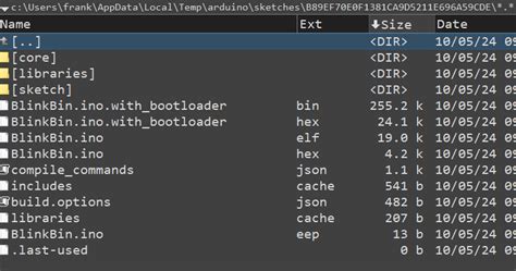 Path To Project Build Binaries Ide X Arduino Forum