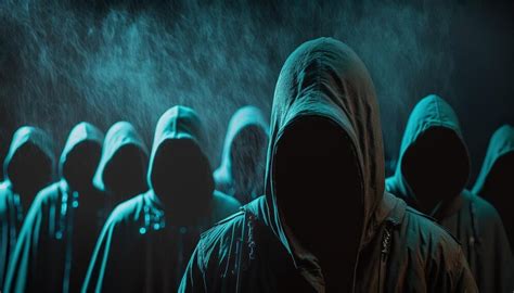 Premium Ai Image Army Of Hackers In Hoods Generative Ai