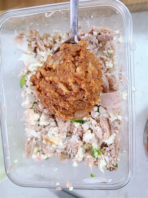 풍자레시피로만든 두부참치쌈장 다이어트음식 저염식쌈장