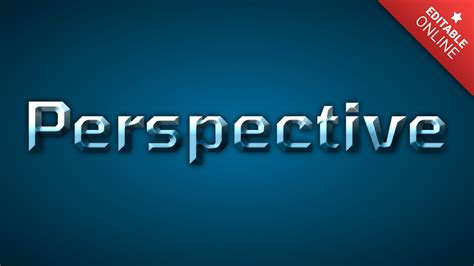 perspective text effect generator