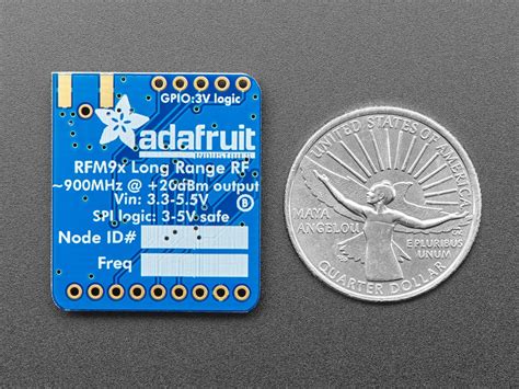 Adafruit Rfm95w Lora Radio Transceiver Breakout 868 Or 915 Mhz Radiofruit Id 3072