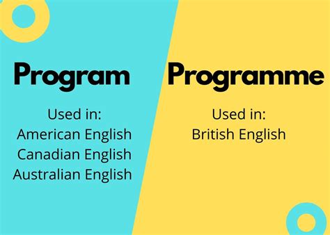 Programme Or Program Which Spelling Is Correct BusinessWritingBlog