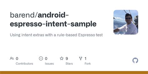 Github Barendandroid Espresso Intent Sample Using Intent Extras With A Rule Based Espresso Test