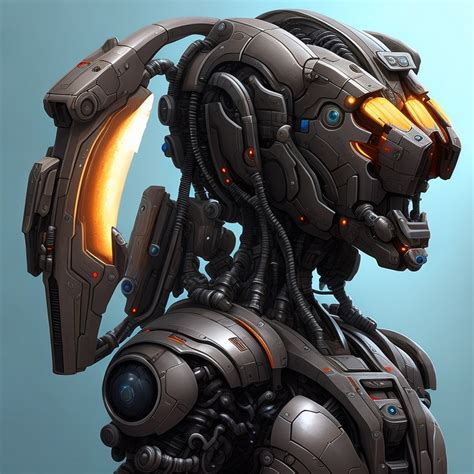 Artstation 252 Mech Head Reference 4k Artworks