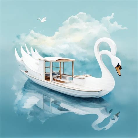 A Wooden Swan Boat Ai Generated Artwork Nightcafe Creator