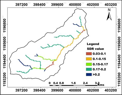 map of sediment delivery ratio sdr download scientific diagram