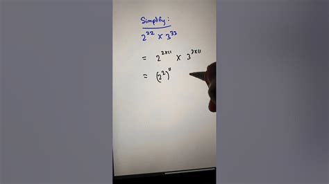 Exponential Simplification Maths Exponents Youtube Exponential Simplification Maths Exponents Youtube