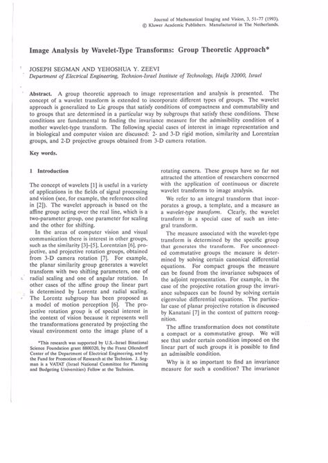 pdf image representation by group theoretic approach