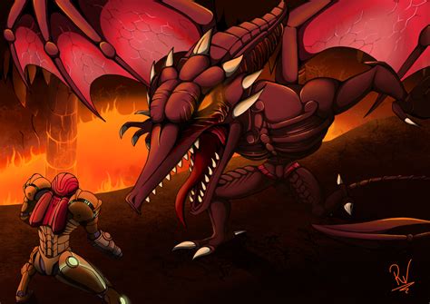 Samus Vs Ridley By Robv01 On Deviantart