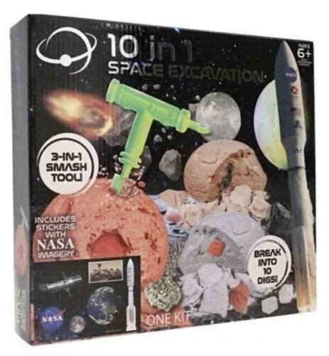 10 In 1 Space Excavation Dig Kit Smash Tool Ages 6 Nasa Imagery