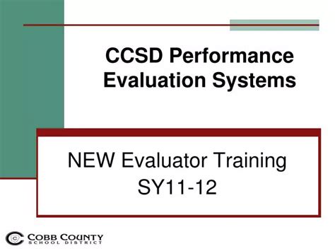 PPT CCSD Performance Evaluation Systems PowerPoint Presentation Free Download ID